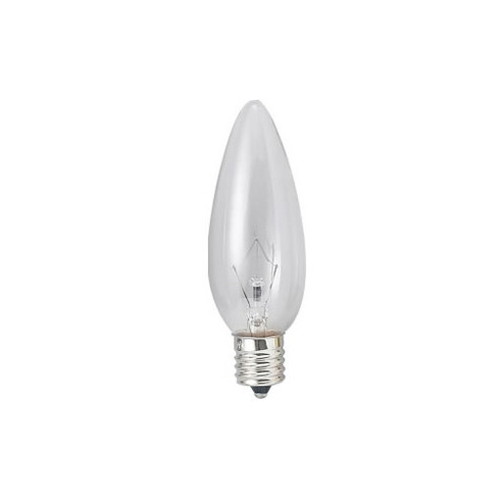 シャンデリア球 C32 E17 10W クリアガラス球の形状が炎型で、クリスタルシャンデリアなどの器具に最適です。●カラー:クリア●消費電力(W):10●定格寿命(h):1500●全長(mm):97●径(mm):32●口金:E17●本体重量...