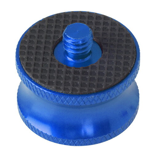 商品説明カメラ変換ネジ。3/8インチのオスネジを、1/4インチに変換(1/4オスネジ、底部3/8メスネジ)。仕様●カラー: ブルー●製品重量(約) : 14g●サイズ(約): 高さ15mm、φ25mm●原産国 : 中国型番VE-6963【配...