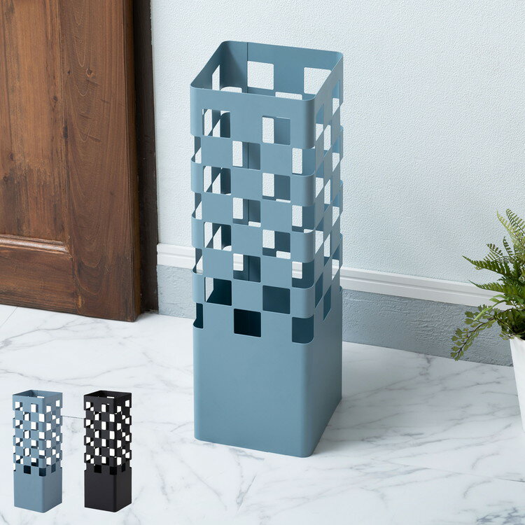 ■商品サイズ幅16×奥行16×高さ49cm■素材スチール(粉体塗装)■生産国中国■特徴●スタイリッシュなチェック模様のシンプルな傘立て。●デザイン性溢れる形は置くだけで玄関のアクセントに。●狭いスペースでも置きやすいスリムな形状なので場所を...