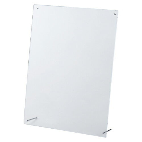 パネル厚:表3mm、裏3mm。付属品:ボールチェーン吊り下げひも、卓上スタンド(長ビス)2本、(短ビス)4本付。アクリル製（透明の板です）。規格:A3判。外寸:横352×縦473mm。収容寸法:横318×縦437mm。重量:1150g。【製...