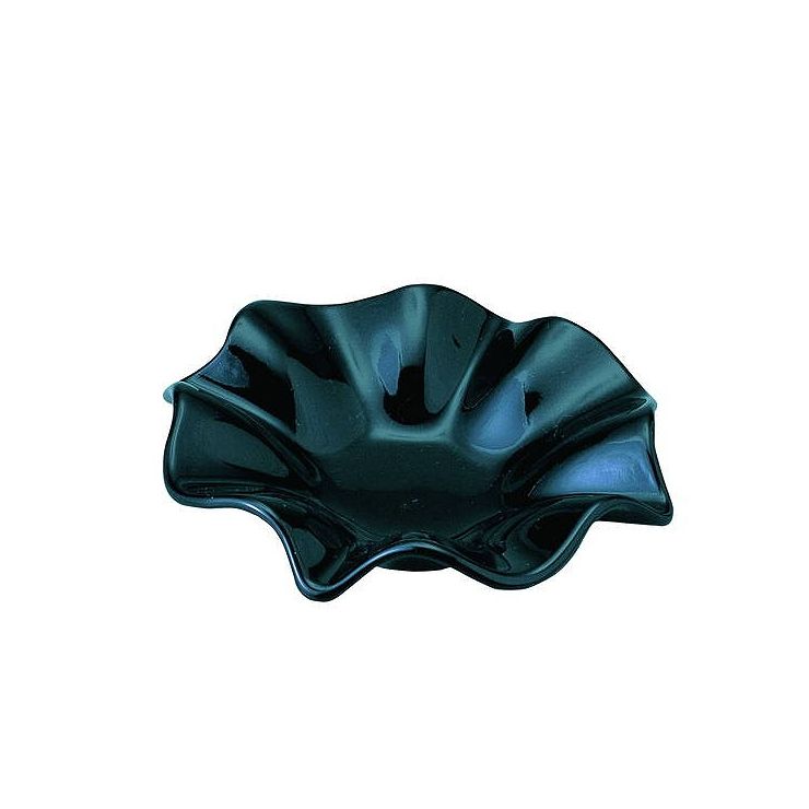 二ノ宮クリスタル フラワー灰皿 黒 大 190011JANコード：4514952007841規格：規格大サイズ：外径×高さφ145×H37mmサイズ容量1：φ145×H37mm材質：ガラス製生産地：日本 【送料について】北海道、沖縄、離島は...