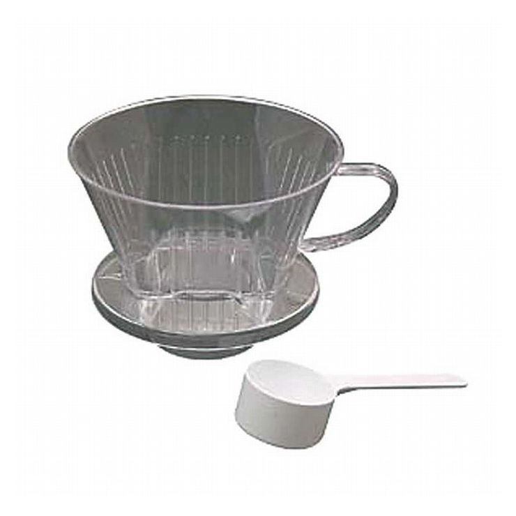 カリタ カリタ コーヒードリッパー 104-D 159048JANコード：4901369503040規格：規格104-D　7〜12人用サイズ：外寸×高さφ155×H128mmサイズ容量1：φ155×H128mm材質：ポリカーボネイト生産地：...