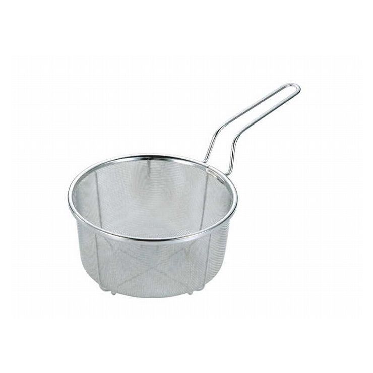 新越ワークス ボイルバスケット 24cm 391020JANコード：4989083311257規格：規格片手24cmサイズ：外径×外寸高さ×柄長φ240×H140×165mmサイズ容量1：φ240×H140×165mm材質：18-8ステンレ...