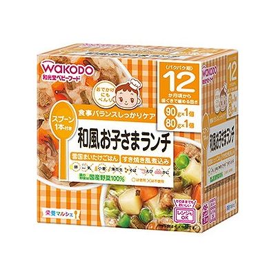 商品概要メーカー：アサヒグループ食品（和光堂）商品名：【軽】栄養マルシェ和風お子さまランチ（90g×1個、80g×1個）区分：食品内容量：170g商品概要：「雪国まいたけごはん」と「すき焼き風煮込み」の詰め合わせです。スプーン付（1個）で外...