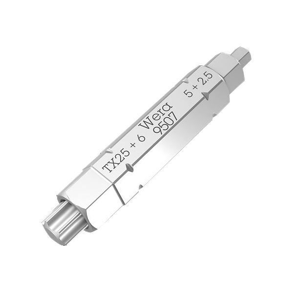 ■商品内容■9507 SB 4-in-1ビット。■革新的で非常にコンパクトな4ウェイビット。■1つのビットで4つの異なるネジサイズに対応。■タフで汎用性が高い。■1/4inch六角ドライブ。■丈夫なWeraビットにより、出力チップの早期破損...