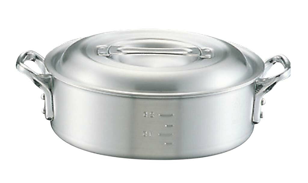 【商品説明】●純度の高いAL1100-P アルミ材を使用。フチ折り曲げ加工、プレス加工効果により歪みや変形が少なくどの部分を切っても板厚が均一で熱廻りが平均しているのでムラがありません。プロユースのハードな使用に適した製品です。フタがフラッ...