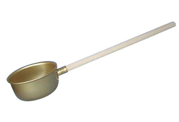 【外寸】柄長：340 【内寸】φ150 深さ：74 【容量】1200cc【材質】アルマイト木【代引きについて】こちらの商品は、代引きでの出荷は受け付けておりません。【送料について】北海道、沖縄、離島は送料を頂きます。