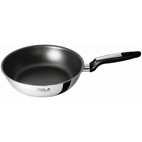 ■商品説明●抜群の耐磨耗性を持つナヴァロン3コート(高密度3層フッ素樹脂コーティング)で焦げ付き防止。●熱伝導に優れたステンレスとアルミの全面2層構造。●200V電磁調理器は非常にパワーがある為、鍋の変形防止・安全面からボリュームは中以下で...