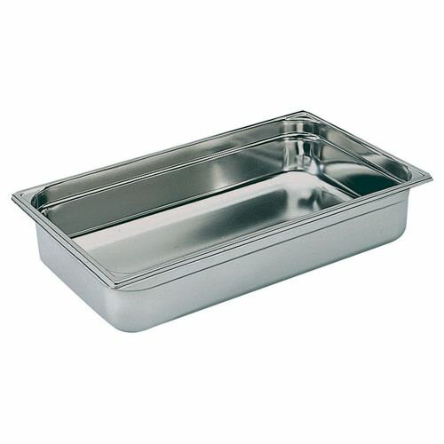 ブウジャー ステンレス ホテルパン 7440.10 1／3×100mm AHT4636 JANコード 3109617440104●メーカー品番:7440.10●サイズ表示:1/3●深さ(mm):100●間口×奥行(mm):325×176●容...