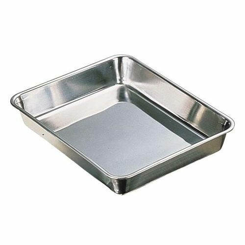 遠藤商事 18-8角バット 10枚取 ABT01010 JANコード 4520785000812●サイズ表示: 10枚取●間口×奥行×高さ(mm):355×270×063●板厚(mm):0.6●底内寸(mm):300×220●材質：18-8...