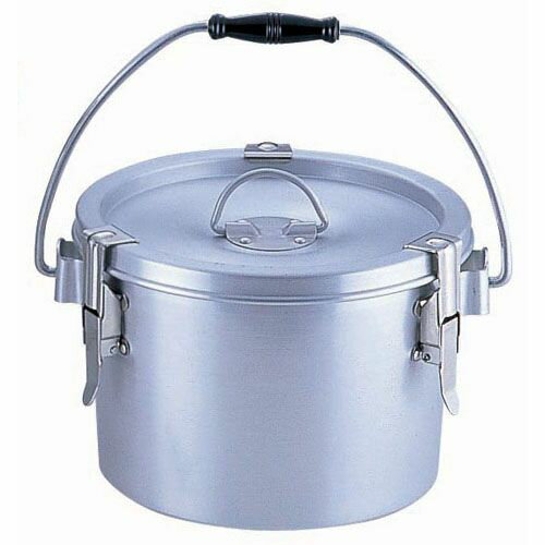 オオイ金属 シルバーアルマイト丸型二重クリップ付食缶 237-H （4l） ASYA101 JANコード 4906211049196●メーカー品番:237-H●外径×高さ(mm):235×155●容量(L):4●重量(kg):1.9■237...