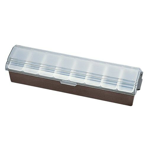 トレックス コンジメントディスペンサー レギュラー 4746 8ヶ入 ブラウン AKV096A JANコード 0084058116678●メーカー品番:4746●幅×奥行×高さ(mm):655×165×155●色:ブラウン●材質：PC■TR...