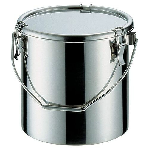 日東金属 18-8密閉式容器 CTB吊付タイプ CTB-27 AMT11027 JANコード 4560132181870●メーカー品番:CTB-27●内径×高さ(mm):270×270●容量(L):15●重量(kg):2.8●材質：ステンレ...
