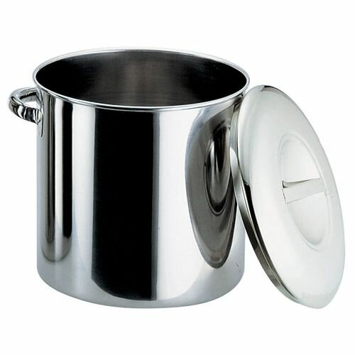 KOINU エコクリーン18-8内蓋式キッチンポット 26cm（手付） AEK1110 JANコード 4954057003261●サイズ(cm):26●内径×深さ(mm):260×260●容量(L):13.7●材質：18-8ステンレス■※2...