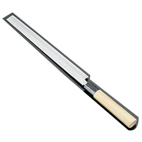 堺孝行 シェフ和包丁 銀三鋼 蛸引 24cm ASE03023 JANコード 4582226371424●サイズ(cm):24●全長(mm):380●重量(g):110●背厚(mm):3.0■※庖丁の表示サイズは、マチ付庖丁は刃先からマチま...