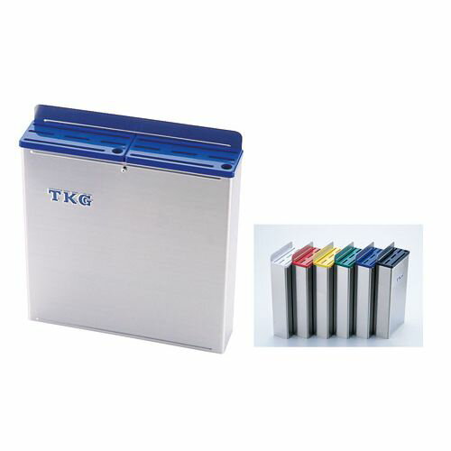 TKG 18-8プラ板付カラーナイフラック 大 Bタイプ 青 AHU705 JANコード 4905001107986●間口×奥行×高さ(mm):310×65×315●全高(mm):340●カラー:青●材質：本体:18-8 フタ:ABS樹脂■...