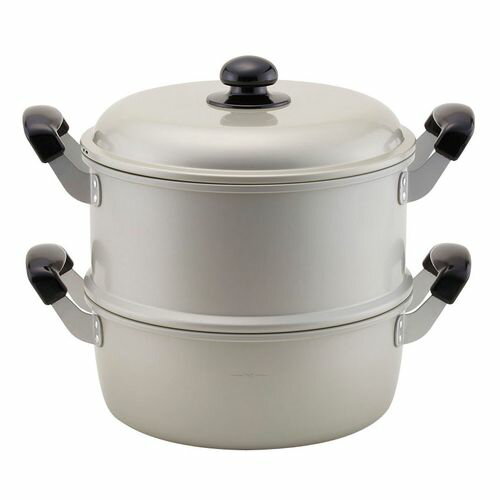 ホクア アルマイト ゆうげ紀行 蒸し器セット 22cm AMSN401 JANコード 4977449121671●内寸法(cm):22●蒸す所深さ(mm):106●1段あたりのご飯容量約(升):0.8■□内 蒸し器セット セイロのみ 蒸す所...