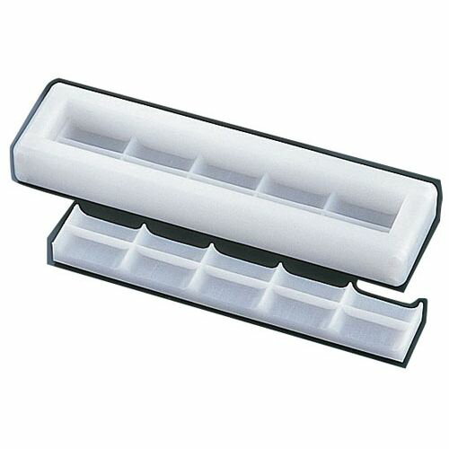 住友 PEにぎり寿司押し型 大 10ヶ取 BSS14110 JANコード 4560244512395●規格:大10ヶ取●幅×奥行×高さ(mm):332× 90×38●1ヶの大きさ(mm):55×23×20●1ヶ当たりの米飯重量(g):25●...