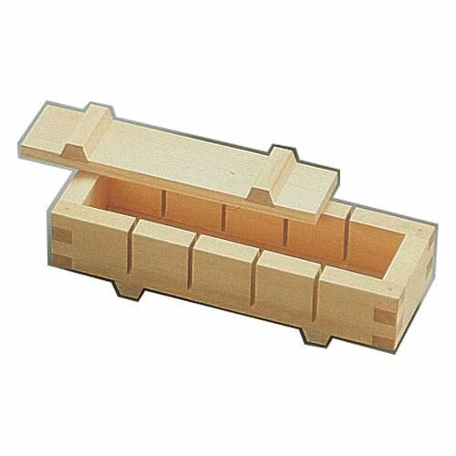 ヤマコー 木製 押し寿司 五ッ切（白木） BSS22 JANコード 4988484071050●幅×奥行×深さ(内寸mm):182×42×38●材質：白木【送料について】北海道、沖縄、離島は送料を頂きます。