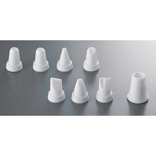 タイガークラウン PCスクィーズ器具 8PCSセット No.1772 WKT74 JANコード 4904940017721●メーカー品番:No.1772●(口金サイズ)直径×高さ(mm):22×30●重量(kg):0.022●材質：ポリプロ...