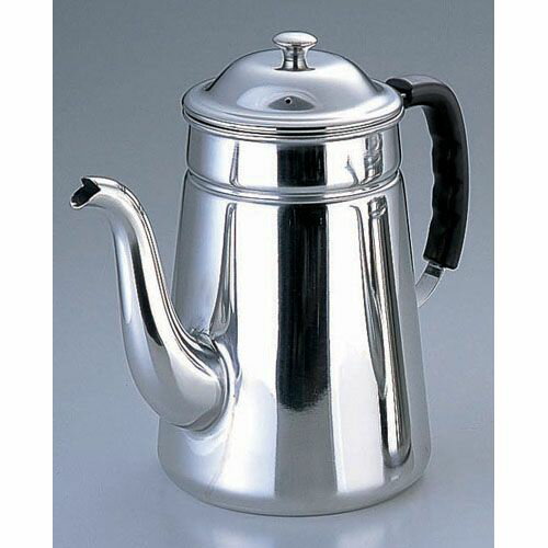 遠藤商事 SA18-8プラハンドル コーヒーポット #15（電磁対応） FKCB801 JANコード 4905001010842●容量(c.c.):2200●高さ(mm):190●底径(mm):φ140●材質：18-8ステンレス　樹脂部分：...