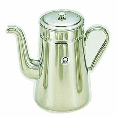 遠藤商事 SA18-8コーヒーポット #18 ツル首（電磁調理器用） FKC02001 JANコード 4905001010934●タイプ:IH用●容量(cc):4000●高さ(mm):260●底径(mm):170●材質：18-8ステンレス■...