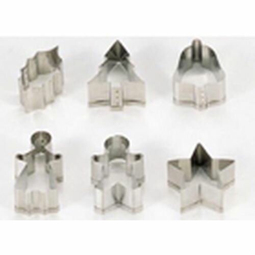 田中糧機 クッキー抜き型セット No.2113 クリスマスセット（6ヶ入） WKT14 JANコード 4961408221137●(ケースサイズ)幅×奥行×高さ(mm):115×100×25●材質：ステンレス■柊、ツリー、ベル、女の子、男の...