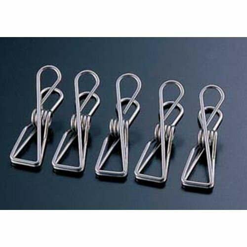 早川工業 18-0ステン クリップ （5個付） KKL2301 JANコード 4976508116788●全長(mm):60●重量(g):52●材質：ステンレス【送料について】北海道、沖縄、離島は送料を頂きます。
