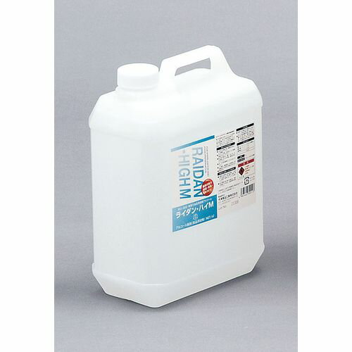今津薬品 エタノール製剤 ライダン・ハイM 4L XLI0502 JANコード 4987462300113●容量(cc): 4000●材質：エタノール 乳酸 精製水■濃度:エタノール75%■加工食品の保存料として、又、食品用の器具機械類の ...