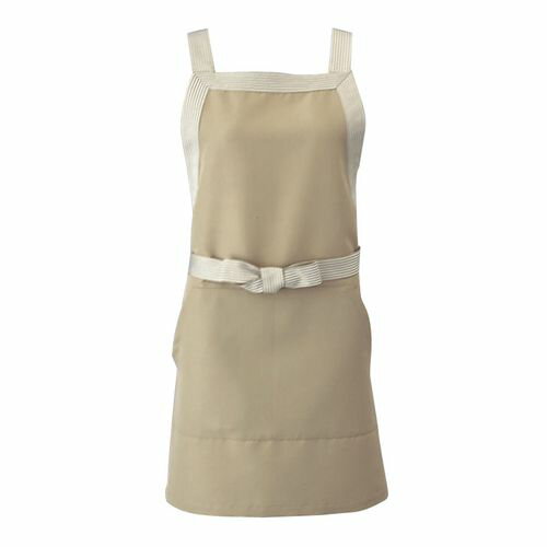 サンペックスイスト エプロン EA-1874 （ベージュ） M SEPA204 JANコード 4589929625311●メーカー品番:EA-1874●サイズ:M●色:ベージュ●前中心丈(cm):74●身巾(cm):63●紐長(cm):16...