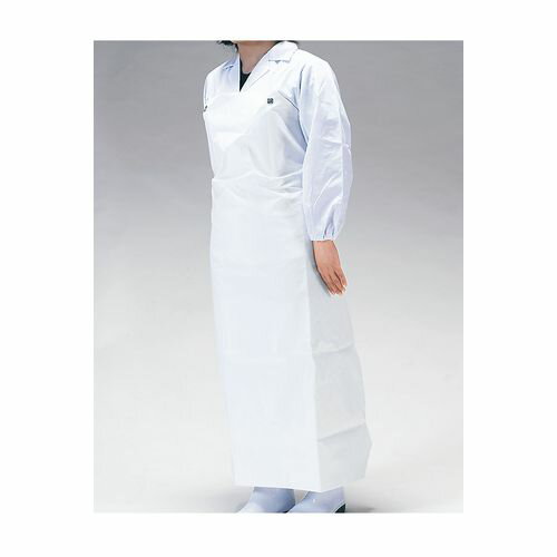 協和商事 ワンタッチ胸付前掛 W-100 白 SME8301 JANコード 4905001361265●メーカー品番:W-100●カラー:白●幅×前丈(mm):940×1150●重量(g):500●材質：塩化ビニール■素材:塩化ビニール0....