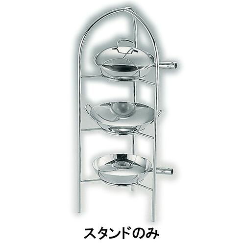 TKG 18-8プチ中華シリーズ用 3段スタンド PPTB101 JANコード 4520785083402●間口×奥行×高さ(mm):106×122×315●材質：18-8ステンレス■TKGプチ中華シリーズ中華でおなじみの道具が小さなプチシ...