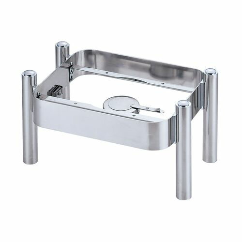 KINGO 角チェーフィング1／2サイズ用 スタッキングスタンドC90 NKV3901 JANコード 4520785089787●メーカー品番:C90●間口×奥行×高さ(mm):460×320×280■チェーフィングをセットしたままでもスタ...