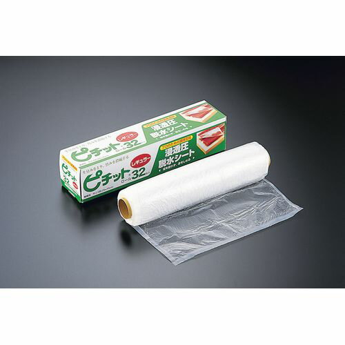 オカモト業務用ピチット32R（32枚ロール） XPT3201 JANコード4547691681171●メーカー品番:32R●横×縦(mm):350×250●材質：ポリビニルアルコールフィルム／水アメ・アルギン酸ナトリウム■ピチットの特長食品...
