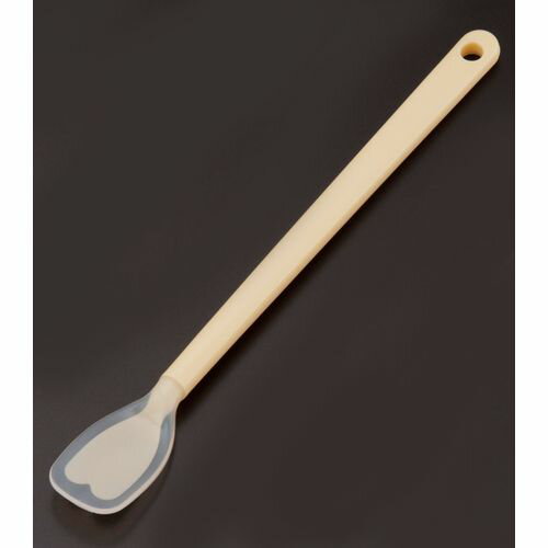岡部洋食器 シリコンクリーナースプーン M OSP0802 JANコード 4545101100847●サイズ:M●全長×幅(mm):210×27●材質：ハンドル・芯／ナイロン66、スプーン皿部／シリコンゴム■ロングサイズで深いビンなどの取り...