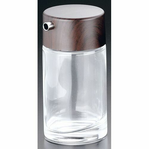 エムタカ No.2084 ソース入れ（大） PEM8601 JANコード 4968553020806●幅×奥行×高さ(mm):65×60×124●容量(cc):180●材質：本体；ガラス　フタ；ABS樹脂　パッキン；シリコンゴム　口金；ステ...