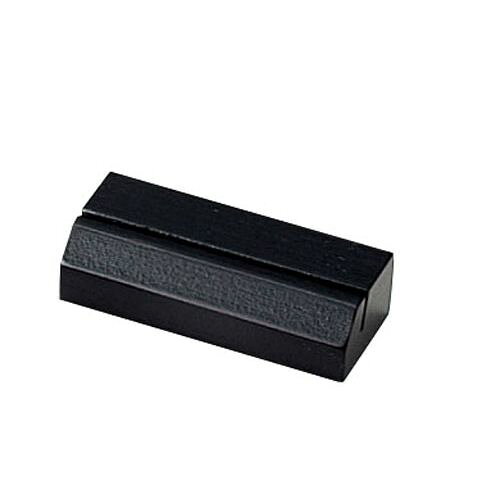 えいむ 木製カード立て（角型） 木理-41 黒 PEI1801 JANコード 4546094021645●色:黒●幅×奥行×高さ(mm): 60×25×15●重量(kg):0.010●材質：木【送料について】北海道、沖縄、離島は送料を頂きます。