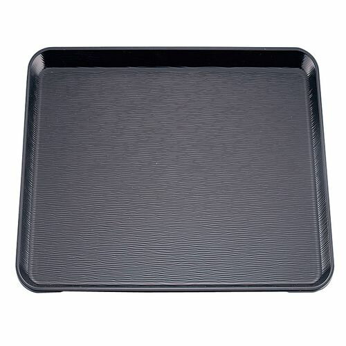 遠藤商事 耐熱 波筋盆 33cm（ノンスリップ加工） 消黒 EP-3300BN EBV0901 JANコード 4905001369728●メーカー品番:EP-3300●カラー:消黒 BN●間口×奥行×高さ(mm):330×330×H30■材...