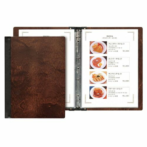 シンビ 木製メニューブック スリム-B・SHO-101 PSV6901 JANコード 4995446118425●メーカー品番:・B・SHO-101●間口×奥行:285×380■285×380(A4・ビニール付8ページ)(ビニール-63)■...