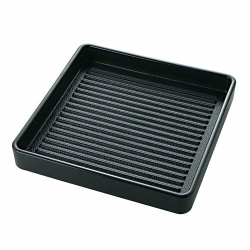 福井クラフト ABS製 正角肉皿 黒（塗無） 24cm 54252310 RNK8703 JANコード 4523031210386●サイズ(cm):24●規格:3人用●間口×奥行×高さ(mm):240×240×33●材質：ABS■バイキング...