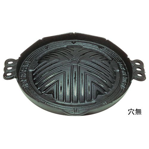 三和精機 （S） 鉄ジンギス鍋 穴明 29cm QGV12029 JANコード 4560378691522●規格:穴明29cm●深さ(mm):25●重量(kg):2.50●材質：鉄鋳物【送料について】北海道、沖縄、離島は送料を頂きます。
