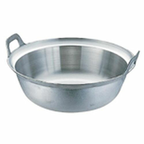 ナカオ アルミイモノ円付鍋 36cm AEV07036 JANコード 4527610171365●サイズ表示(mm):36●外径×深さ(mm):360×122●容量(L): 8.0●重量(mm):1.0●板厚(mm):2.4●底内寸(mm)...