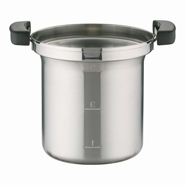 ●みそ汁、スープ、カレーなど…汁物の保温専用スープジャー●3種類のダイレクトメニュー設定が可能。●容量確認ができるナベ目盛り付。●セット温度を記憶するメモリー機能付。●耐熱樹脂製の取っ手付。●内ナベは直火対応。■仕様品番:JHI-M050●...