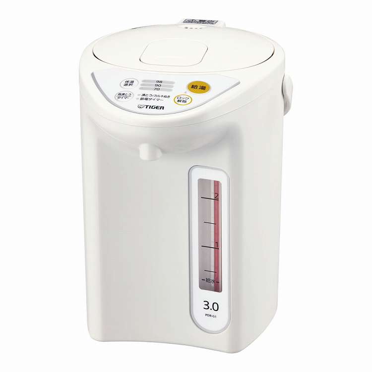 ●消費電力:湯沸700W●3段階保温設定(98度・90度・70度):●「節電タイマー」6時間●省スチーム沸とう【代引きについて】こちらの商品は、代引きでの出荷は受け付けておりません。【送料について】北海道、沖縄、離島は送料を頂きます。