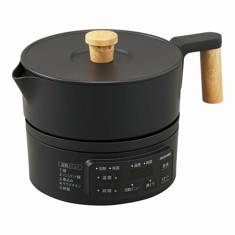 ●マイコン式なので細やかな温度制御が可能です。●麺類や茹で野菜にも便利な湯切り口が付いています。●取っ手付きで持ち運びしやすく、取り分けにも便利です。●湯沸かしはもちろん、お鍋や炊飯もできるクッキングケトル。●一人暮らしに最適1人分の鍋料理...
