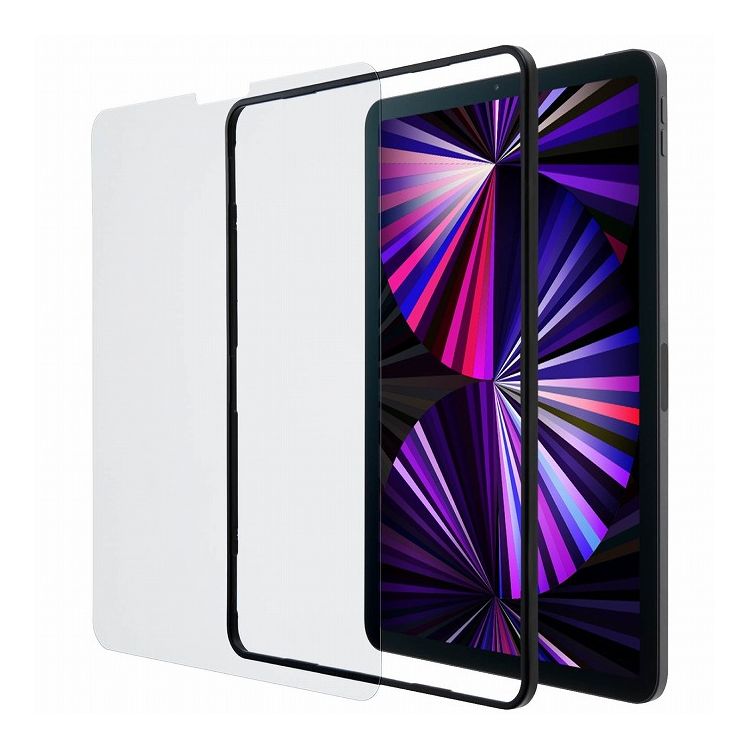 【商品特長】ガラス特有のなめらかな指滑りを実現するiPadPro11inch第3世代2021年モデル、iPadAir10.9inch(第4世代)、iPadPro11inch2020年春モデル、iPadPro11inch2018年モデル用ガイ...
