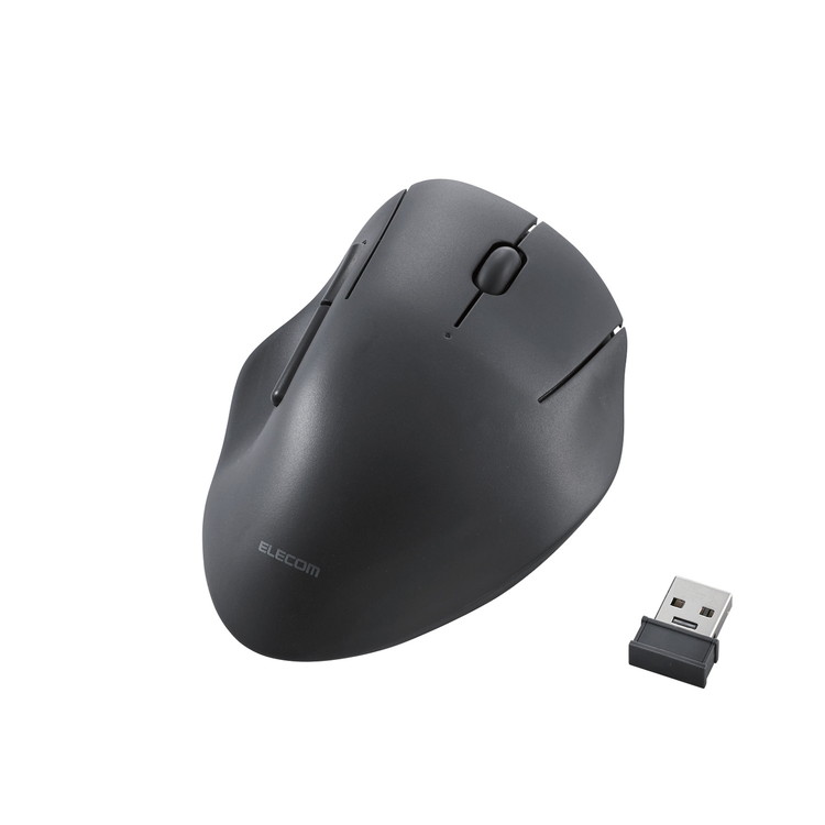 【商品名】エレコム ELECOM 無線 2.4GHz マウス 静音 ワイヤレス 5ボタン エルゴノミクス 【 Windows 11 Mac Chrome 対応 】 抗菌 Mサイズ SHELLPHA ブラック【特徴】■手になじむ、暮らしになじ...
