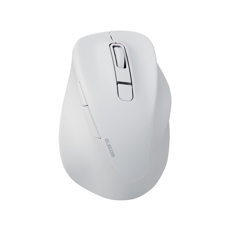 【商品名】エレコム ELECOM Bluetooth マウス 静音 ワイヤレス 無線 5ボタン 右手専用 【 Windows 11 10 mac Chrome Android iPhone iPad 対応 】 抗菌 Lサイズ EX-G ホワ...