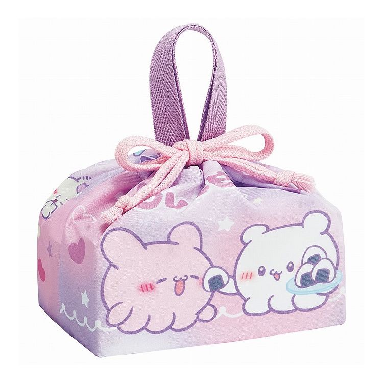 ※こちらはらぶいーずの絵柄の商品ページになります。【商品詳細】お弁当箱を入れるのに便利な巾着袋です。ランチ巾着としてはもちろん、小物入れや小分け袋として使用するなど、用途の幅広い商品です。【商品サイズ(約)】サイズ：290×165×120m...