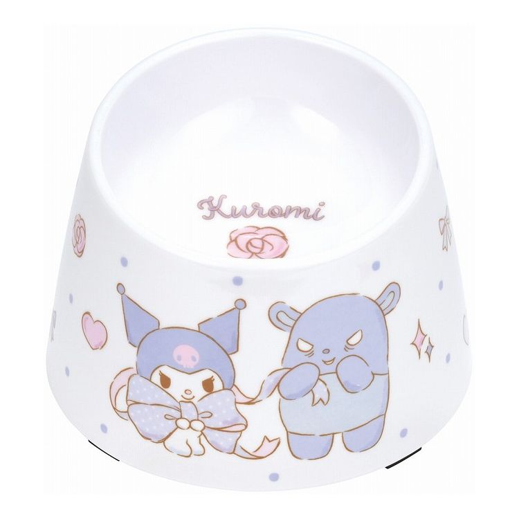 【商品詳細】高さがあるので楽な姿勢で食べやすいメラミン製フードボウル！フードが中央に集まる形状。奥側の高いフチでフードがこぼれにくい。首に負担が少ない高さで食べやすい。転倒・キズ防止のすべり止め付き。手がかけられ持ち運びやすい穴。超小型犬種...